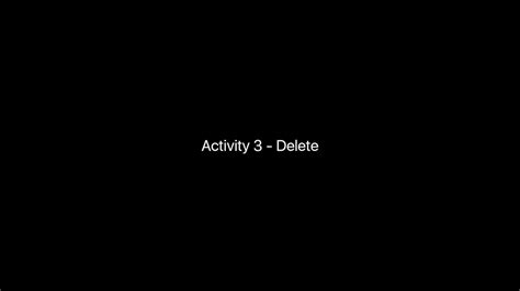 Data Structures And Algorithms Activity 3 Delete Youtube