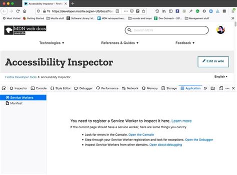 Debugging Service Workers Firefox Source Docs Documentation