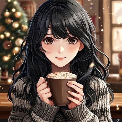 «МОЯ ОС ДЕВУШКА АНИМЕ С ЧЕРНЫМИ … — картинка создана в Шедевруме