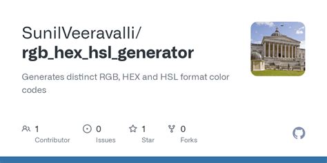 Github Sunilveeravallirgbhexhslgenerator Generates Distinct Rgb
