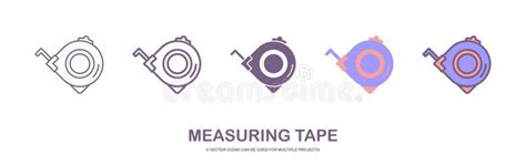 Measuring Tape Tool Icon Image Vector Illustration Stock Vector Illustration Of Mending