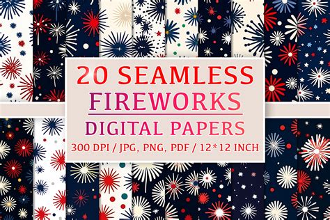20 Seamless Subtle Fireworks Patterns Graphic By Nordicdesign · Creative Fabrica 20 Seamless Subtle Fireworks Patterns Graphic By Nordicdesign · Creative Fabrica