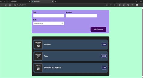 Github Meenakshi Expense Tracker