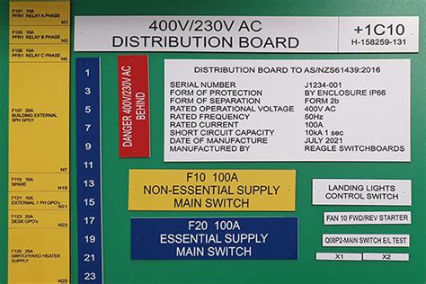 Switchboard Labels Custom Laser Engraved Switchboard Labels