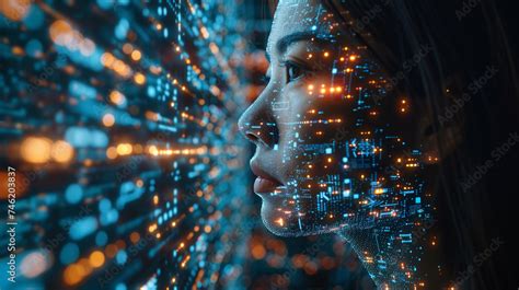 data science and big data technology asian woman scientists compute
