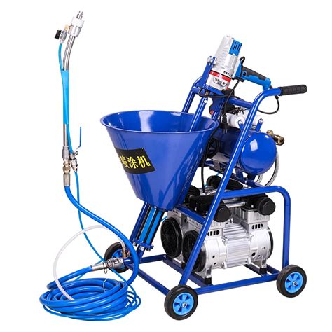 다기능 방수 고압 공압 퍼티 페인트 코팅 시멘트 슬러리 스프레이 머신 220v1500w 믹싱 배럴