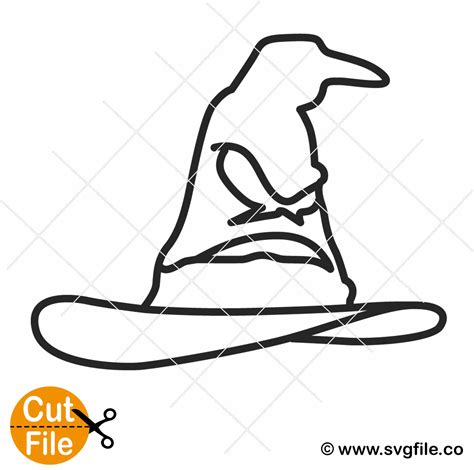 Harry Potter Hat Svg 099 Cent Svg Files Life Time Access