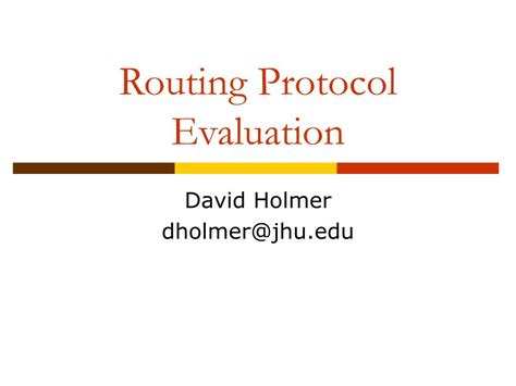 Ppt Routing Protocol Evaluation Powerpoint Presentation Free