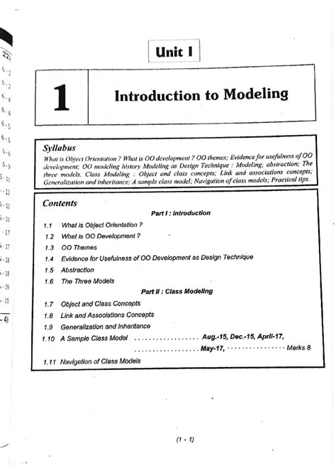 Oomd U1 U2 Oomd Unit 1 And 2 Notes 22 Unit I 6 6 6 1