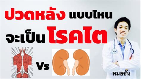 ปวดหลัง ปวดเอว แบบไหน สงสัยว่าเป็น โรคไต กรวยไตอักเสบ ไตอักเสบ หมอซัน