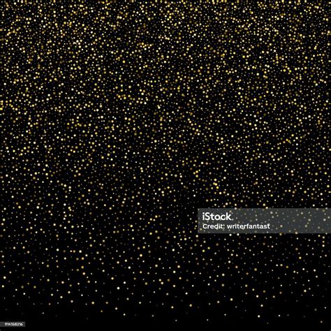 골든 반짝이 검은 배경 해피 뉴가 어 휴가 개념에 거품 샴페인 입자 별 스파클 2월에 대한 스톡 벡터 아트 및 기타 이미지 2월 금 금속 기념일 Istock