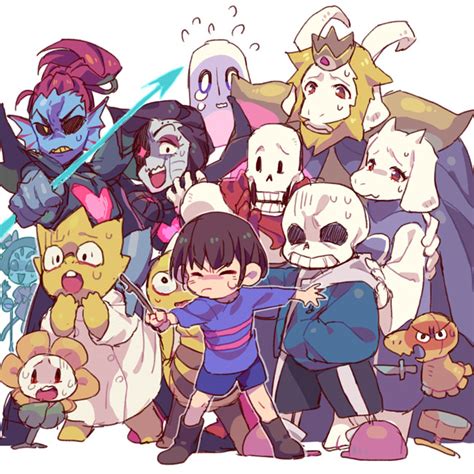 Frisk Sans Undyne Papyrus Toriel And More Undertale Drawn By