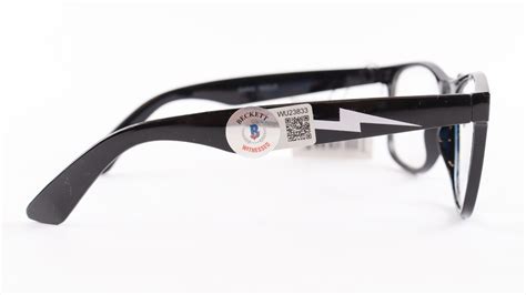 Charlie Sheen Signed Major League Replica Glasses Beckett