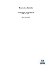 Exploring Density Calculating And Comparing Density Of Course Hero