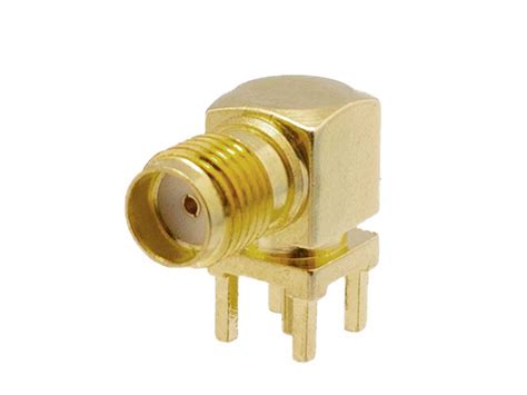 Sma Female Angled Connector For Printed Circuit
