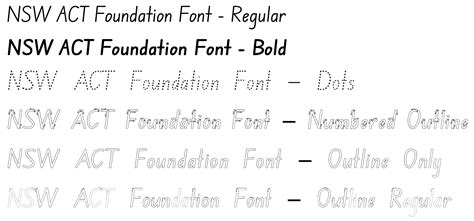 Handwriting Practice Font