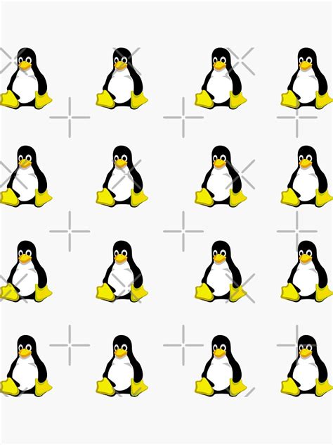 Linux Tux Pack Sticker For Sale By Bvancrafts Redbubble