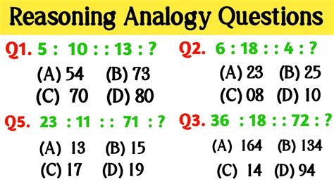 Number Analogy Reasoning Practice Set 01 Ssc Gd Vresoning Questions Reasoninganalogy