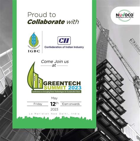 Indranil Banerjee On Linkedin Nuvoco Ecodure Greentech Summit 2023 Conference On Emerging