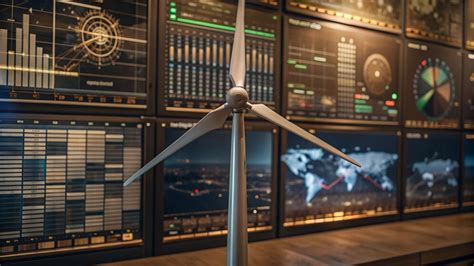 Sophisticated Wind Turbine Data Analytics Dashboard Realtime Metrics