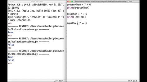 Python Booleans Python Tutorial Learn Python Programming Youtube