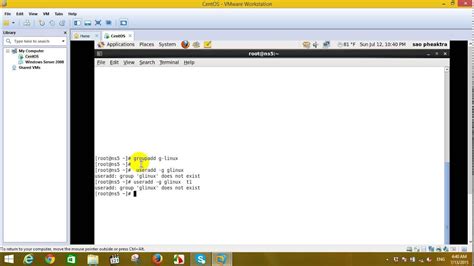 របៀបបង្កើត Group And User In Linux Youtube
