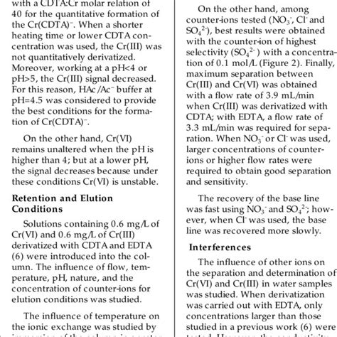 On Line System For Separation And Preconcentration Of Cr Iii And Cr Vi Download Scientific