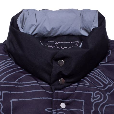 Wall Street Refflective Varsity Puffer Fucking Awesome Blk