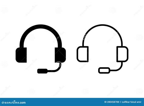 Headphone Icon Headset Icon Symbols Stock Vector Illustration Of Volume Symbol 280458788