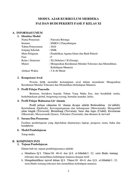 Modul Ajar Kumer Dayah Pdf