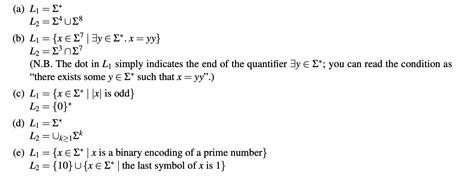 Solved Let Σ For each of the following pairs of Chegg com