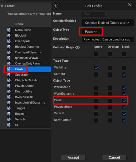 Ue5 Collisionpreset Collision Profile 의 이해