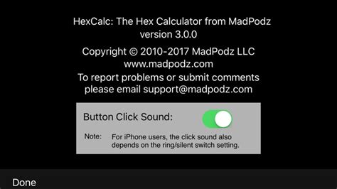 Hexcalc Hexadecimal Calculator By Madpodz Llc