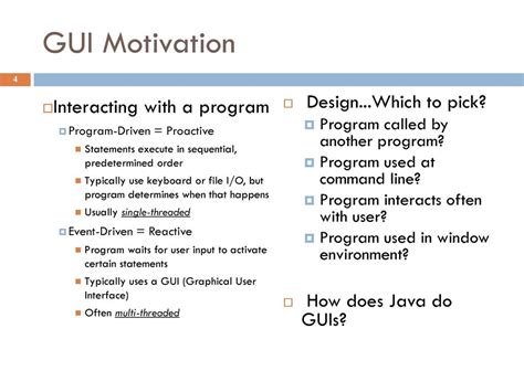 Introduction To Graphical User Interfaces Guis Ppt Download