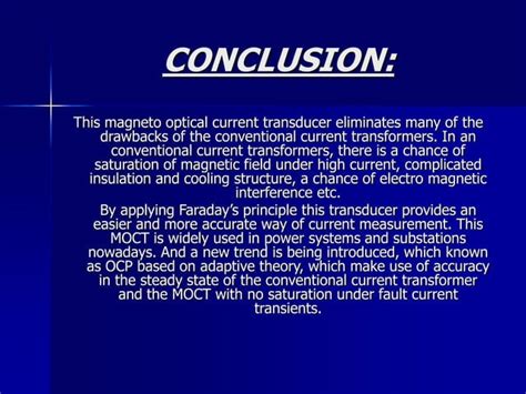 Magnetic Optical Current Transformer Ppt