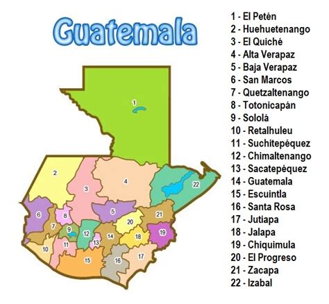 Blog De Biologia Mapa Del Departamento De Guatemala Guatemala Para