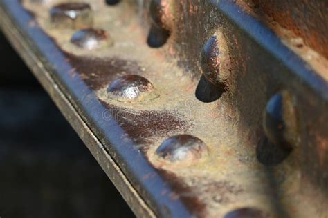 Metal Detail Riveted With Rivets Close Up Stock Photo Image Of Worn Rusty