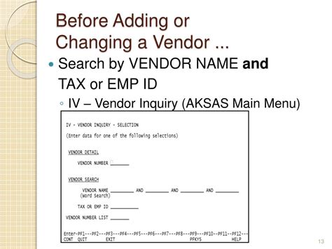 PPT Add And Change Vendor Training PowerPoint Presentation Free Download ID 1439875