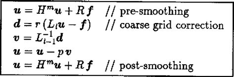 Table 1 From The Multigrid Preconditioned Conjugate Gradient Method
