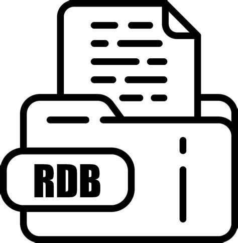 Rdb File Icon 48944554 Vector Art At Vecteezy