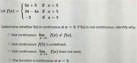 [answered] let f x 2x 3 if i 5 344z if i 5 2 if x 5 determine whether f