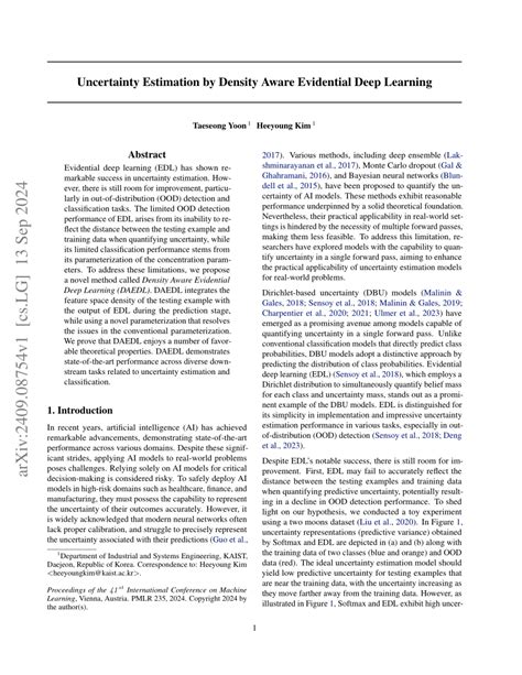 PDF Uncertainty Estimation By Density Aware Evidential Deep Learning