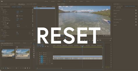 How To Reset Premiere Pro Filtergrade
