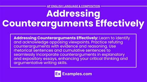 Unit 73 Addressing Counterarguments Effectively Notes And Practice