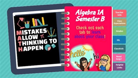 Alg 1A Semester B Mrs Rote Mrs James