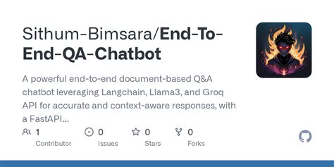 Github Sithum Bimsaraend To End Qa Chatbot A Powerful End To End