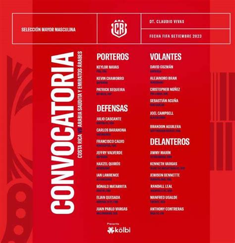 Futbolista Del Arsenal Y Manfred Ugalde Son Las Grandes Novedades En