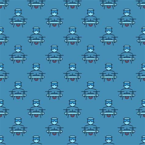 Fpv Drone With Man Vector Concept Blue Creative Seamless Pattern 35883840 Vector Art At Vecteezy
