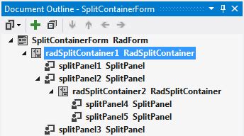 Structure Winforms Splitcontainer Telerik Ui For Winforms