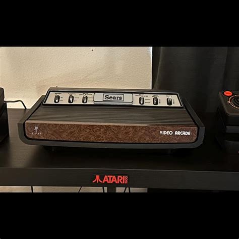 Atari 5200 Cartridge Slot Dust Cover Black And Silver Logo And Text Etsy